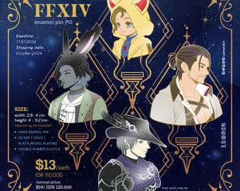 Final Fantasy XIV / FFXIV Endwalker Mateion & Themis Hard Enamel Pin - Etsy