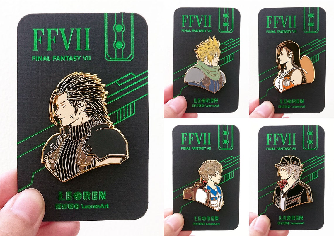 Final Fantasy VII Remake / FF7R Hard Enamel Pin | Etsy