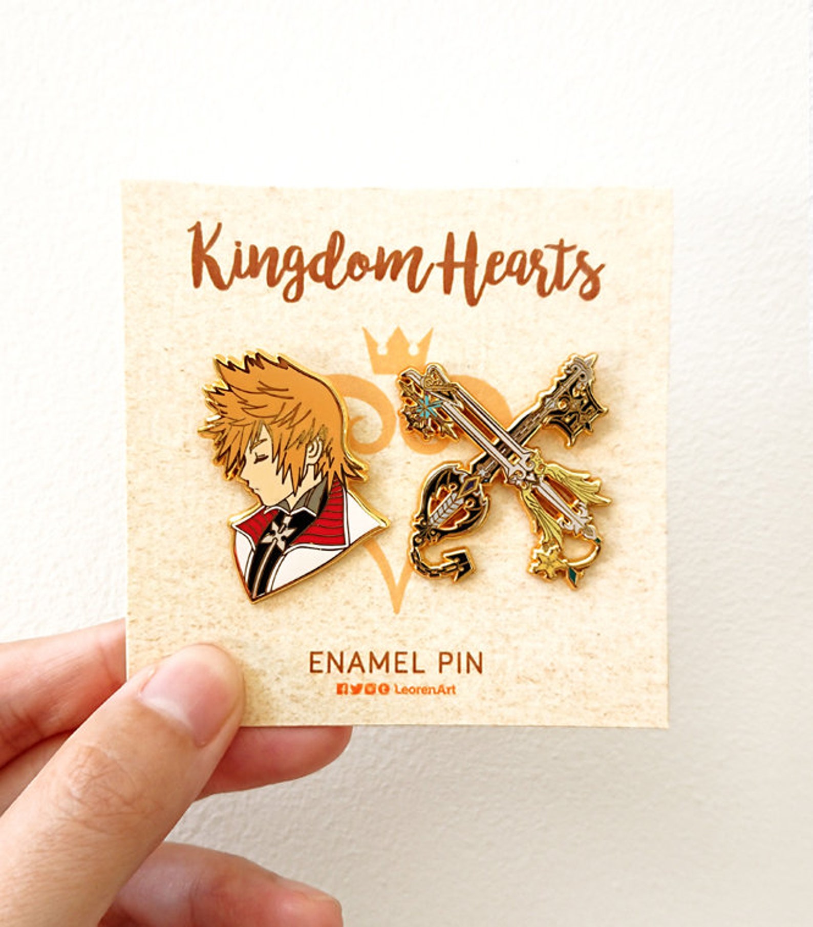Kingdom Hearts Roxas Keyblade Hard Enamel Pin | Etsy