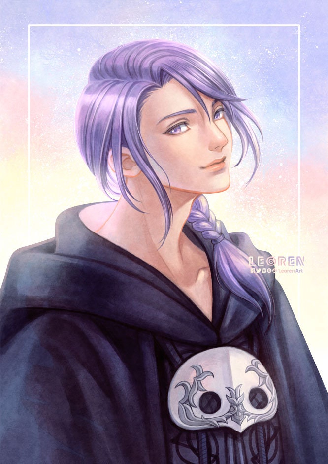 Final Fantasy XIV / FFXIV - Emet Hythlodaeus Venat Aymeric - Art Print ...