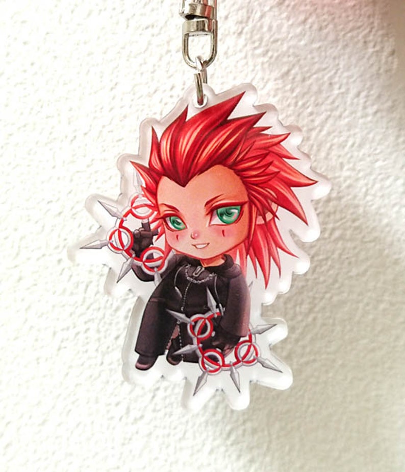 Kingdom Hearts keychain charm Sora Riku Kairi Axel | Etsy