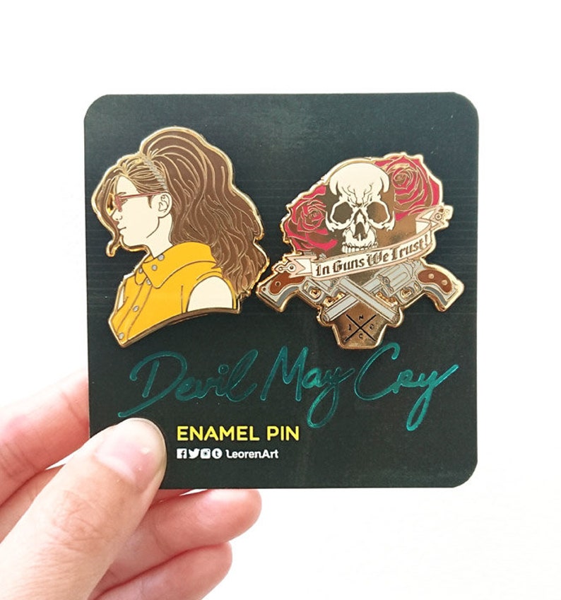 Devil May Cry - Nico Feat. Tattoo - Hard Enamel Pin - Etsy