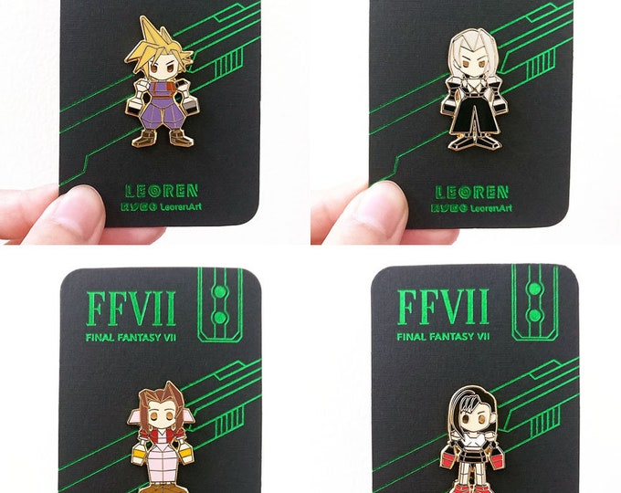 Final Fantasy VII Remake / FF7R Polygon Hard Enamel Pin - Etsy