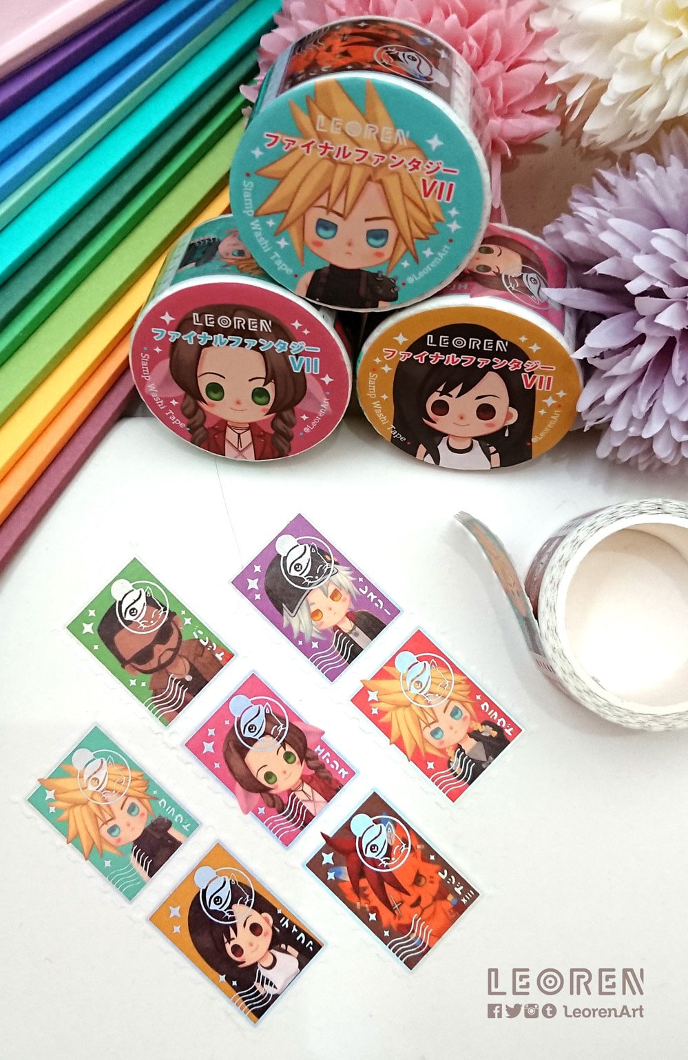 Final Fantasy VII Remake / FF7R Stamp Washi Tape - Etsy UK