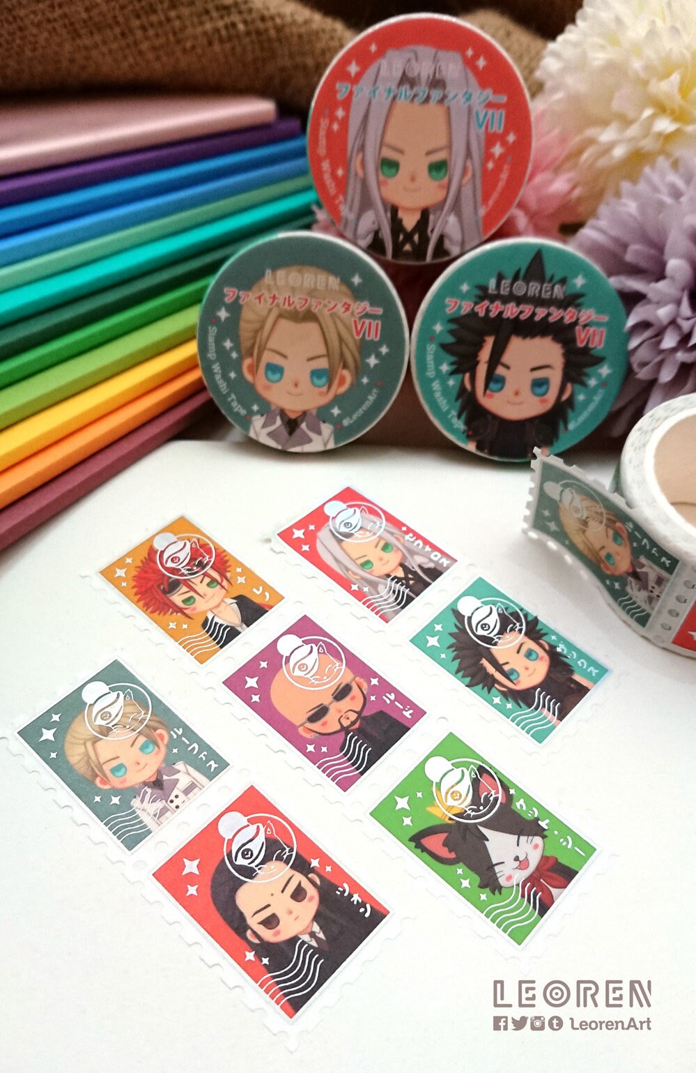 Final Fantasy VII Remake / FF7R Stamp Washi Tape | Etsy UK
