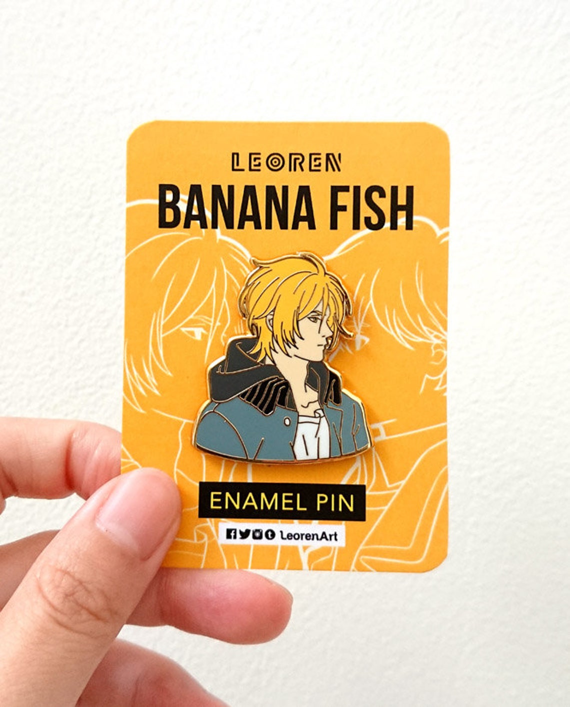 Banana Fish Ash Lynx Hard Enamel Pin | Etsy