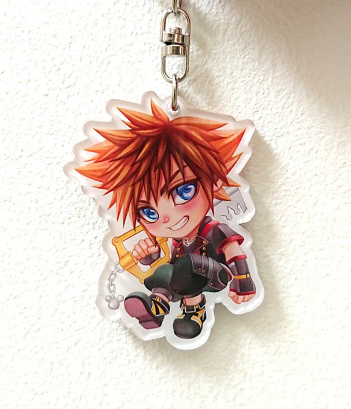 Kingdom Hearts keychain charm Sora Riku Kairi Axel | Etsy