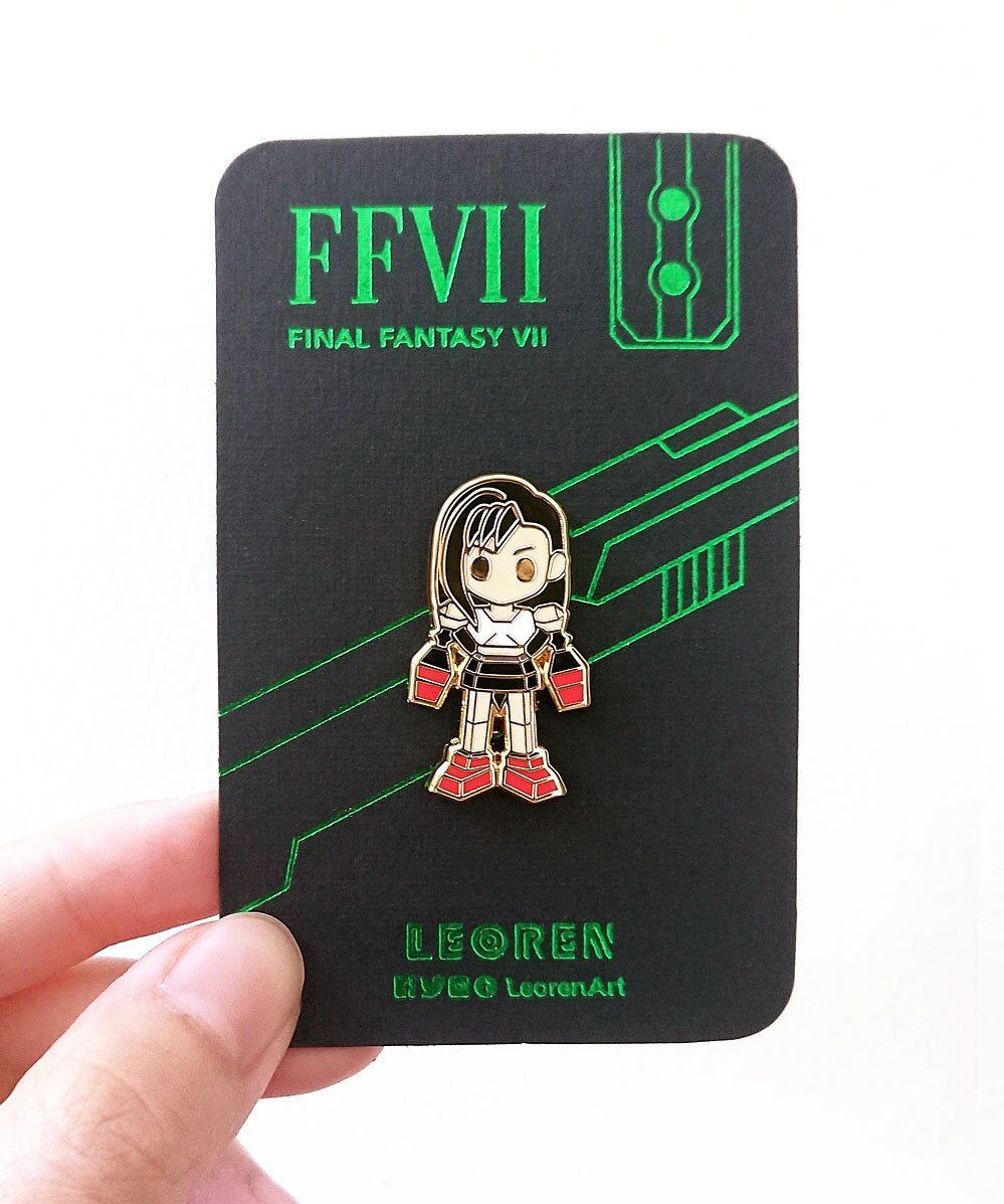 Final Fantasy VII Remake / FF7R Polygon Hard Enamel Pin | Etsy