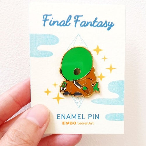 Final Fantasy Enamel Pins Cactuar Chocobo Moogle Tonberry - Etsy