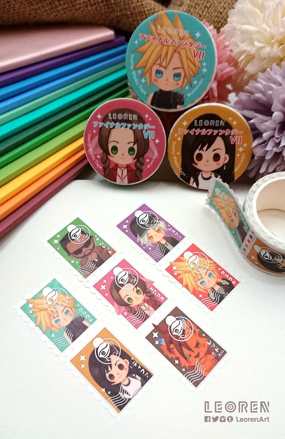 Final Fantasy VII Remake / FF7R Stamp Washi Tape | Etsy UK
