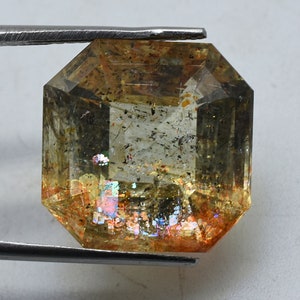 15 MM Big Size CONFETTI SUNSTONE With Multi Flake Sparkling 17.88 ...