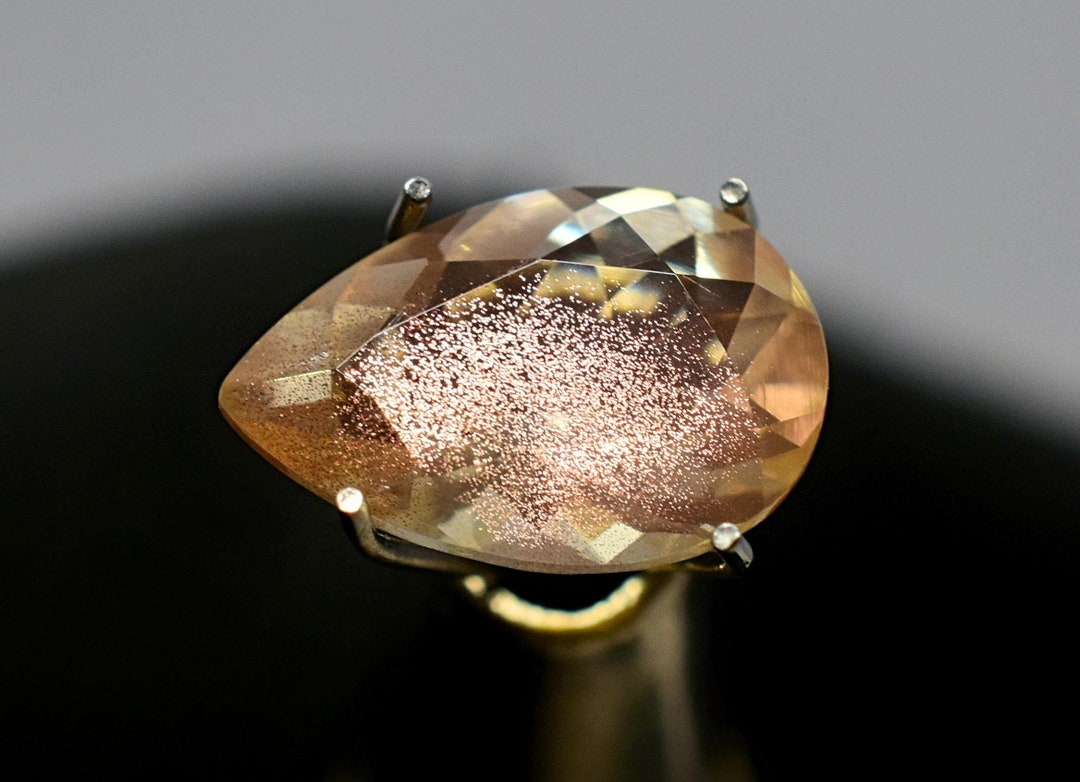 Natural Oregon Sunstone With Beautiful Pink Schiller Effect Sparkling ...