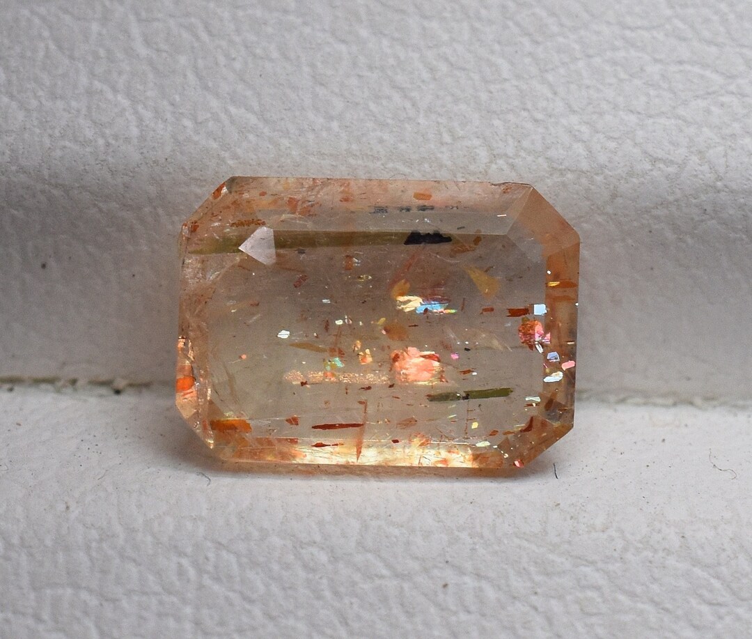 CONFETTI SUNSTONE With Multi Flake Sparkling 6X8.2 MM Filled With ...