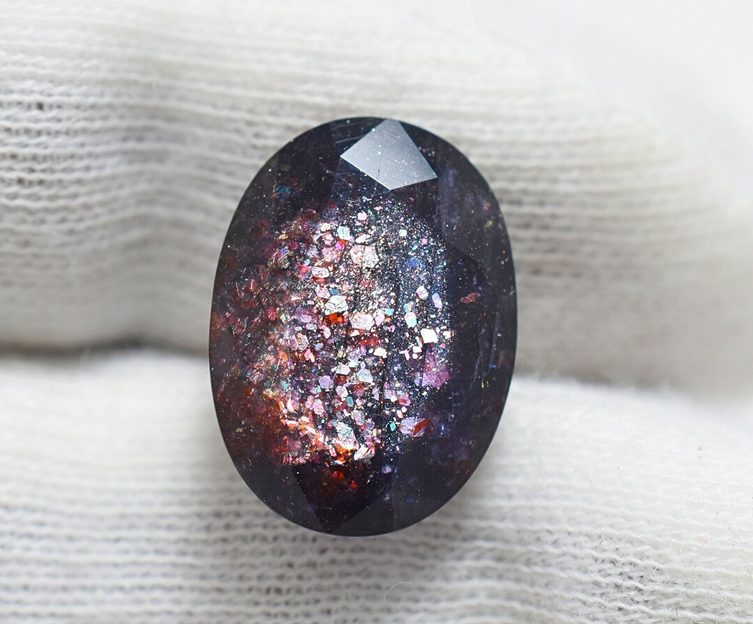Top Quality Multi Color Bloodshot Iolite Sunstone 11X15 MM - Etsy UK
