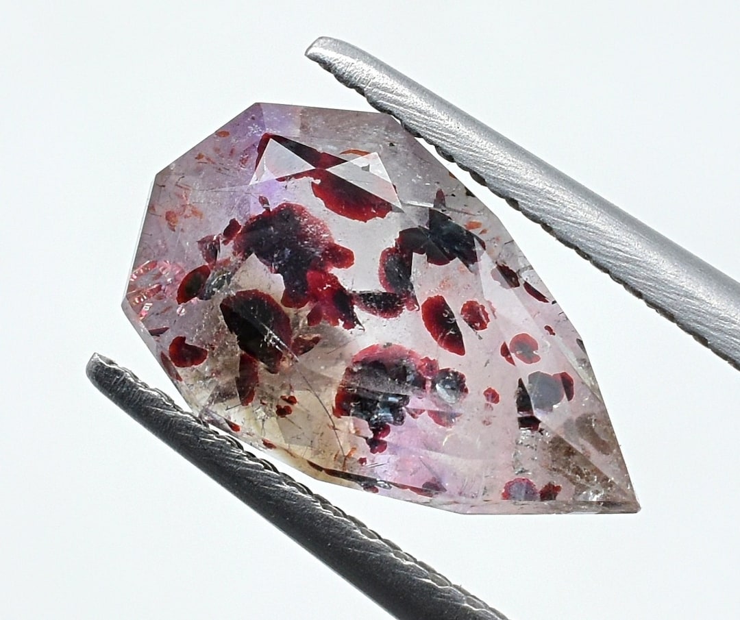 Precision Cut Rare ..SUPER SEVEN.. With Amazing 7 Crystals Healing ...