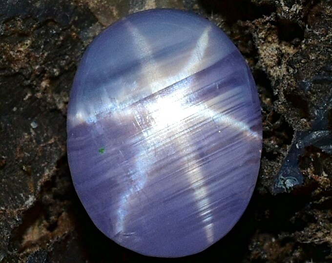 Rare Purple Sapphire Star From Ceylon With Powerful Six-point Asterism ...
