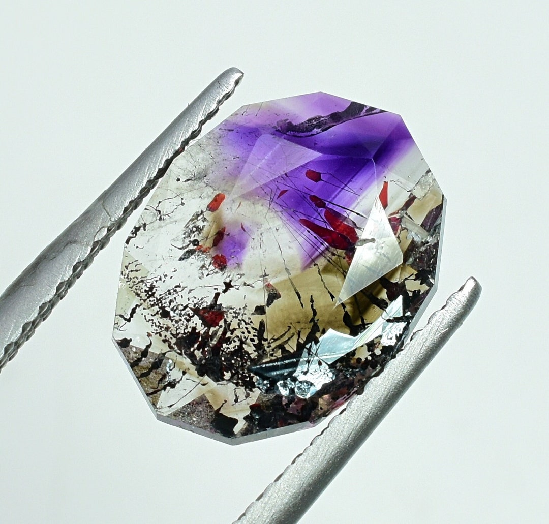 Precision Cut !..SUPER SEVEN..! With Amazing 7 Crystals Healing Stone ...