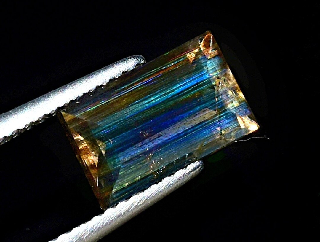 Vivid Multi Color Scapolite Mesmerizing Rectangle 6X10 MM Multi Color ...