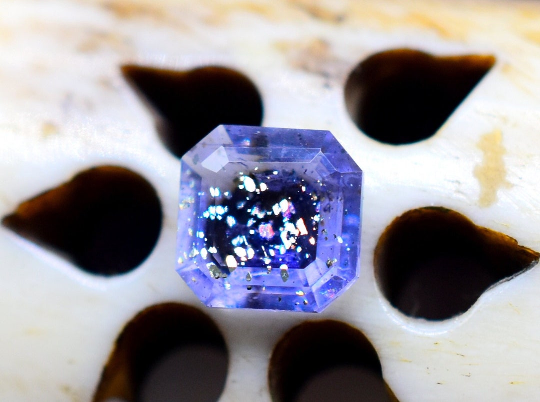 Beautiful Brazilian Iolite Sunstone 6X6 MM With Shiny Glitter Sparkling ...