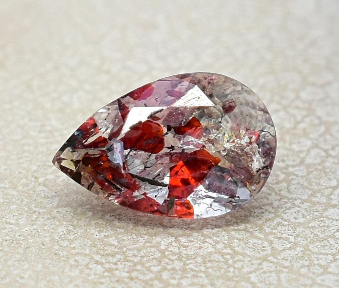 Rare ..SUPER SEVEN.. Gemstone With Amazing 7 Crystals Healing Stone ...