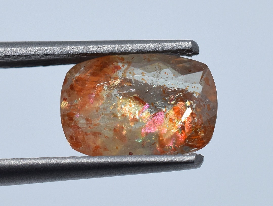 CONFETTI SUNSTONE With Multi Flakes Sparkling 6.3X9 MM Filled With ...