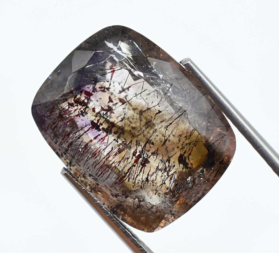 Smoky Super Seven With 7 Healing Crystals 13x16 MM Melody Stone 12.66 ...