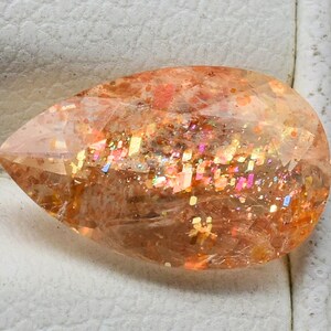 CONFETTI SUNSTONE Multi Flake Sparkling 7X11 MM With Rainbow Sunstone ...
