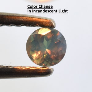 Rare Natural Alexandrite With Color Changing Alexandrite Effect 3.4 MM ...