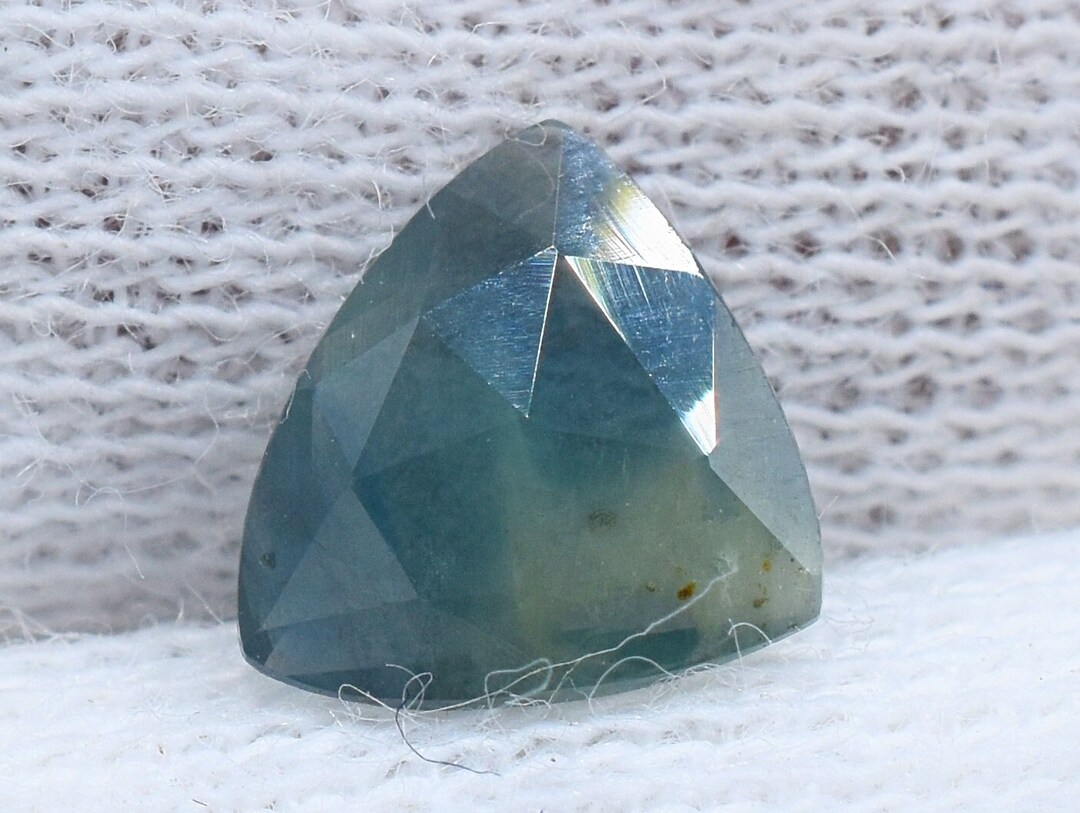 Rose Cut Brolite Parti Sapphire With Amazing Schiller Effect - Etsy