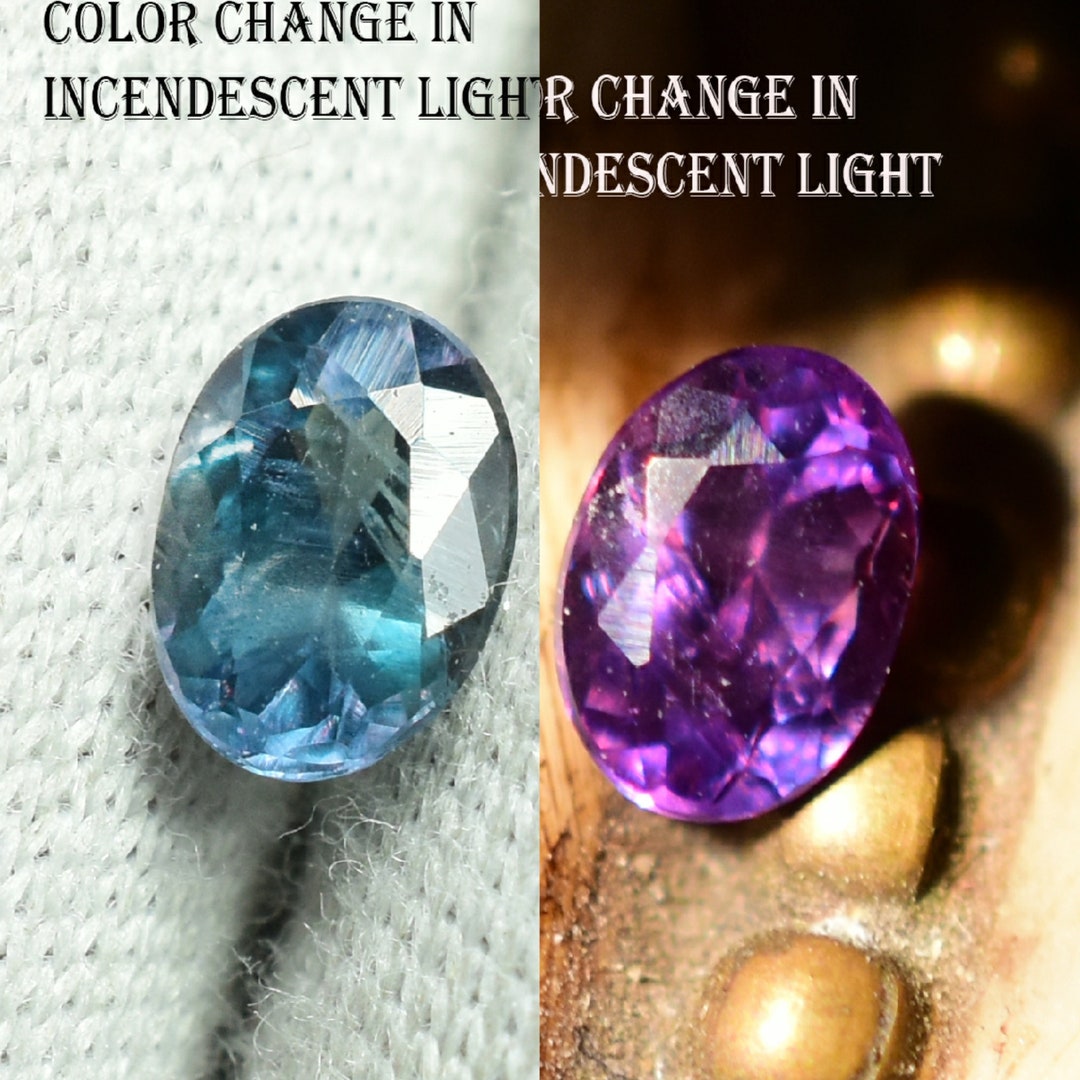 Rare ..ALEXANDRITE.. With 100% Natural Color Changing Alexandrite ...