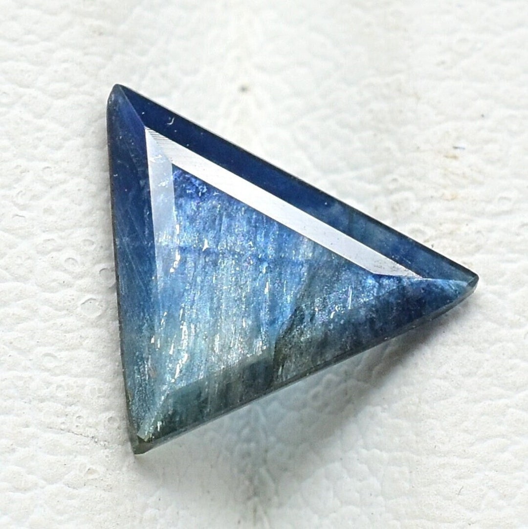 Parti Sapphire Cut Sliced With Amazing Schiller Effect 7X9 MM Sparkling ...
