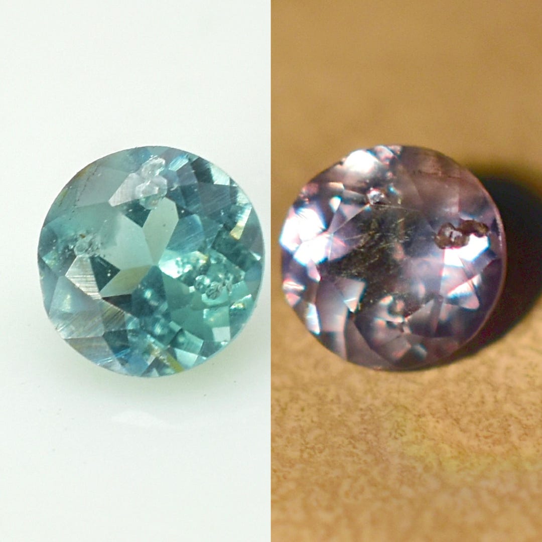 Rare Natural Alexandrite With Color Changing Alexandrite Effect 3 MM ...