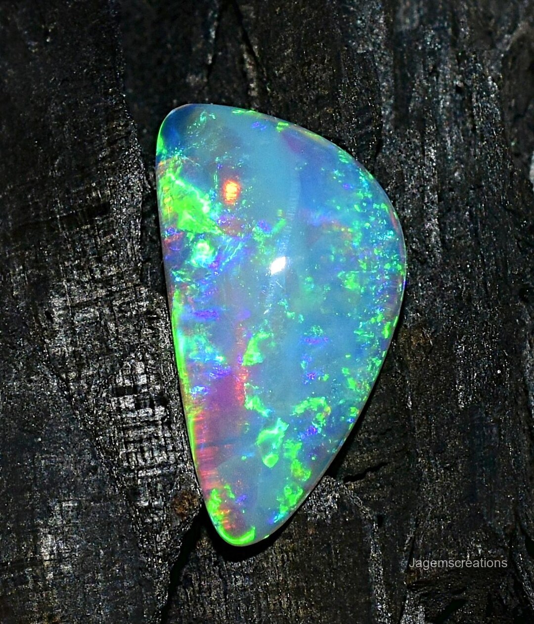 Natural Australian Opal 9X16.7 MM 2.73CT Opal Multi Fire Loose Gemstone ...