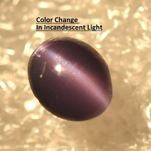 100% Color Change Alexandrite Cat's Eye Top End Quality Oval Shape 3 ...