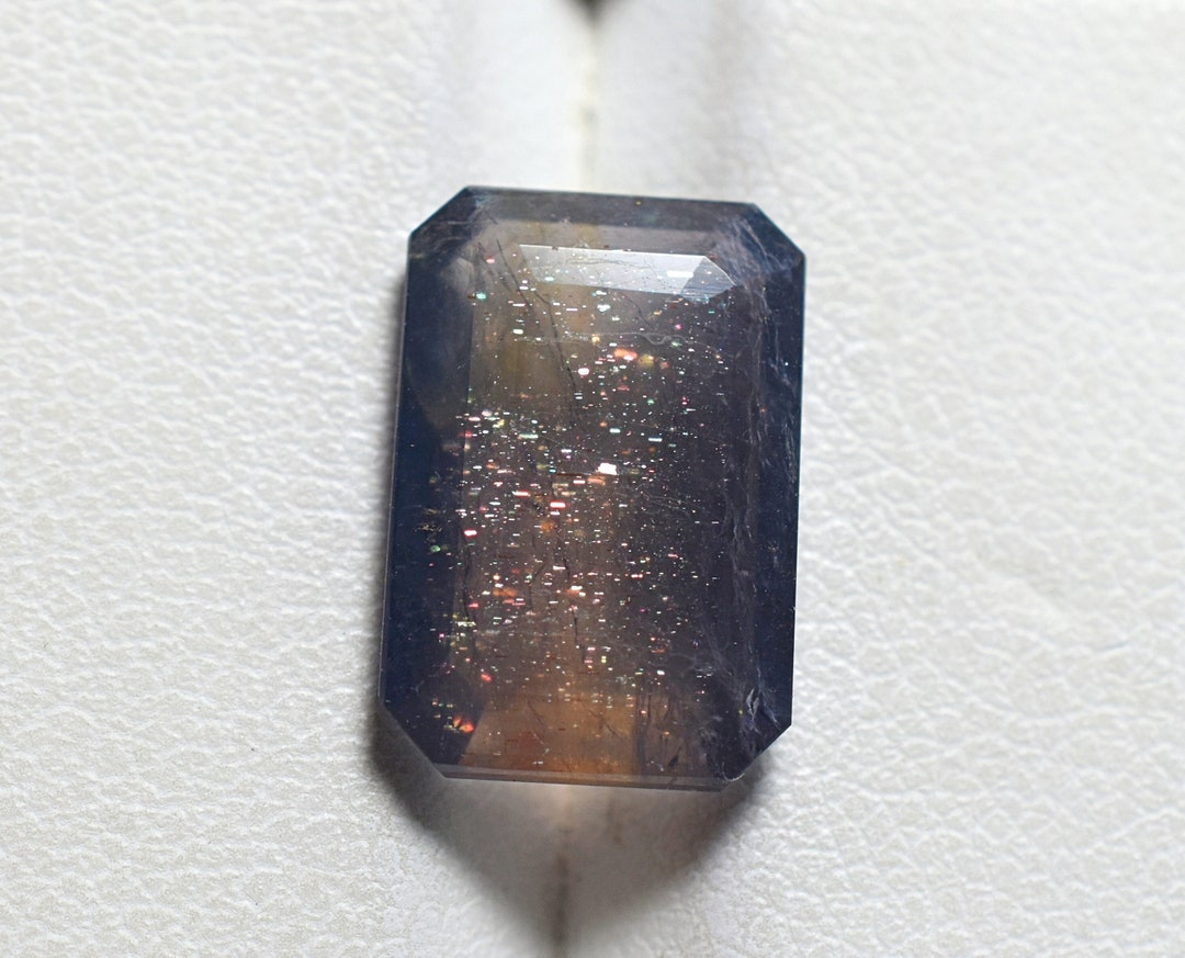 Sparkling Multi Color Bloodshot Iolite Sunstone 9.5X14 MM With Multi ...