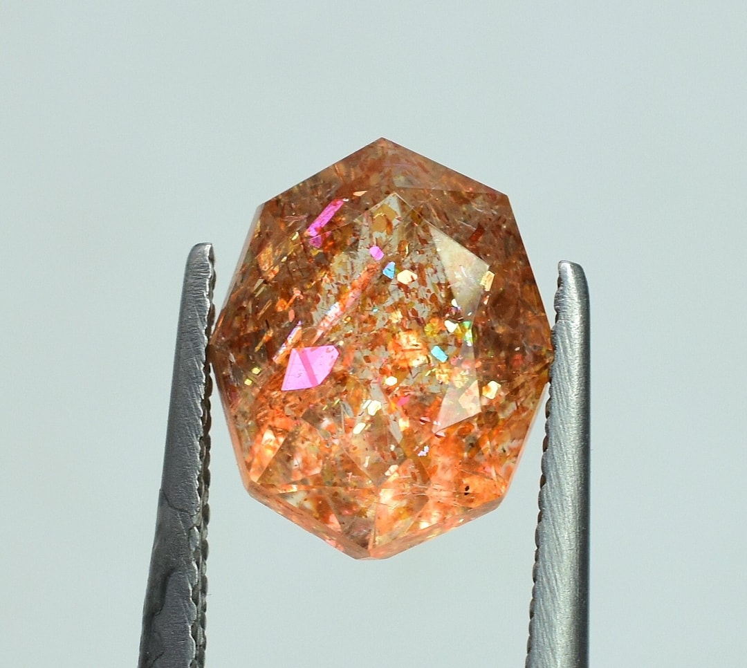Precision Cut CONFETTI SUNSTONE With Multi Flakes Sparkling 8X10 MM ...