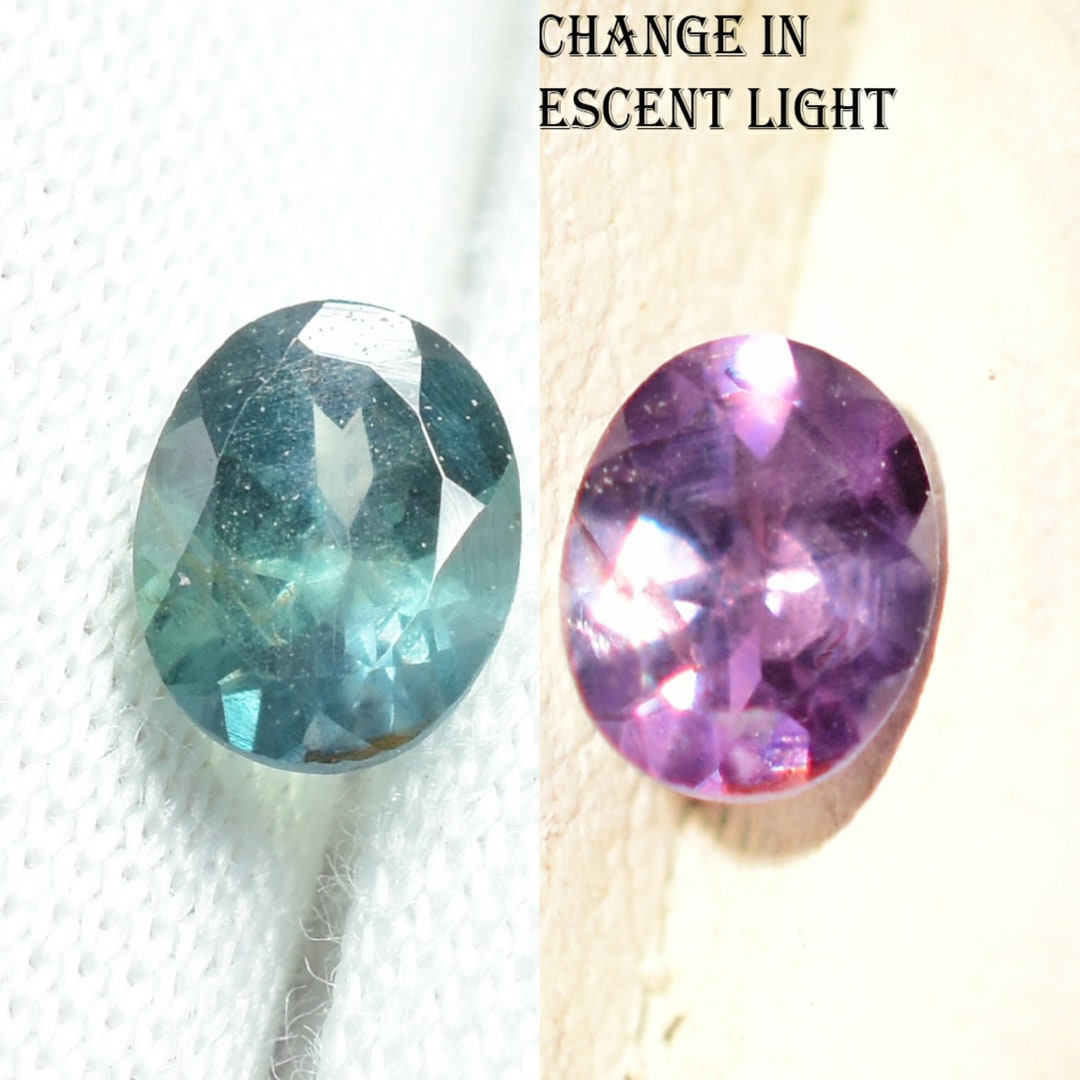 100% Color Change ..ALEXANDRITE.. With Color Changing Alexandrite ...