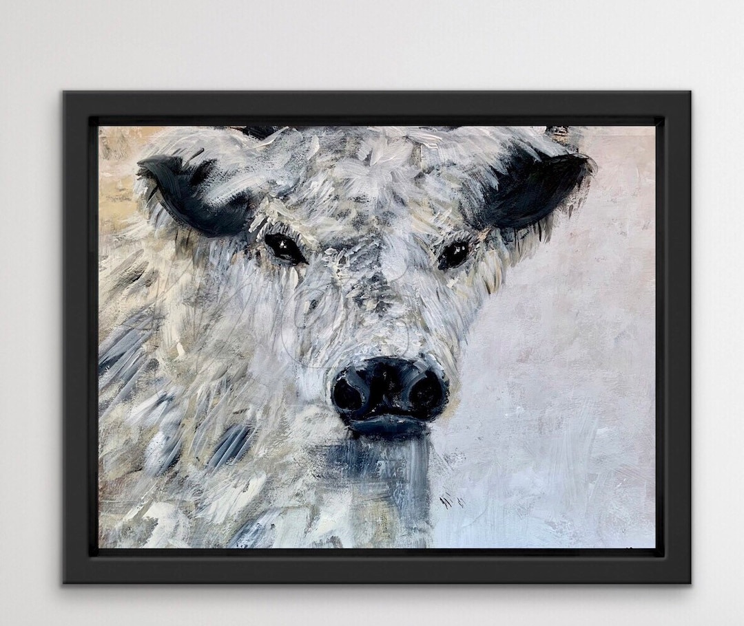Vintage Farmhouse Wall Decor , Vintage Cow Print by Artist ...