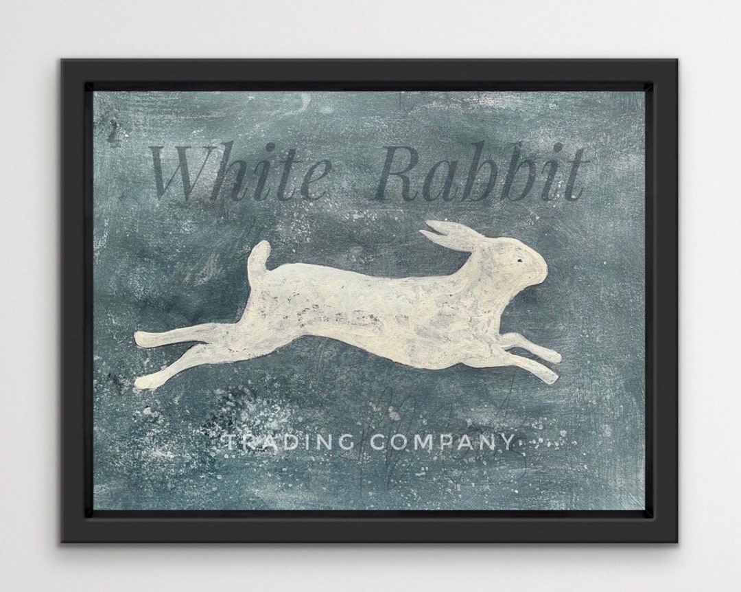 Vintage Farmhouse Wall Decor , Rustic Art, Vintage Rabbit Sign ...
