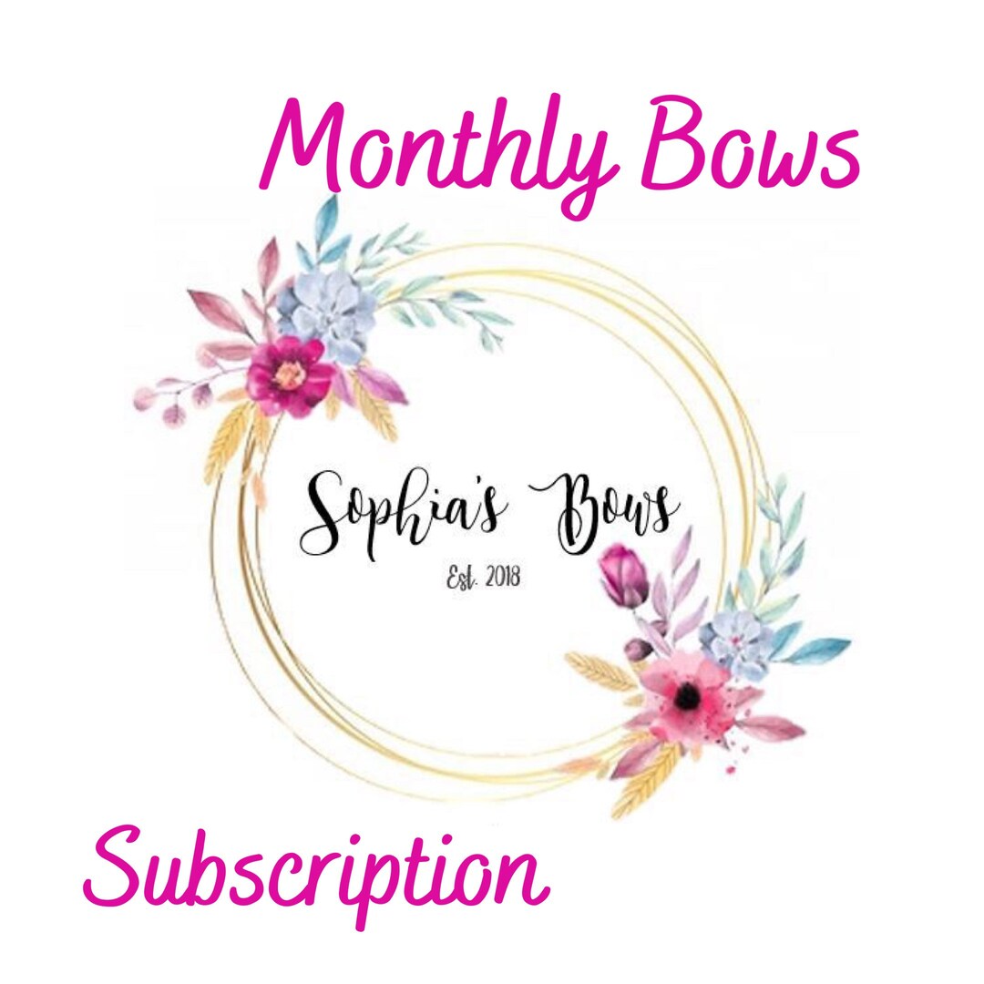 June Bows Subscription: Ships LAST WEEK of MAY - Etsy