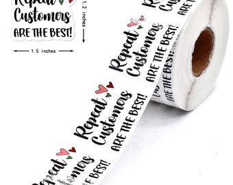 Repeat Customer Stickers - Etsy