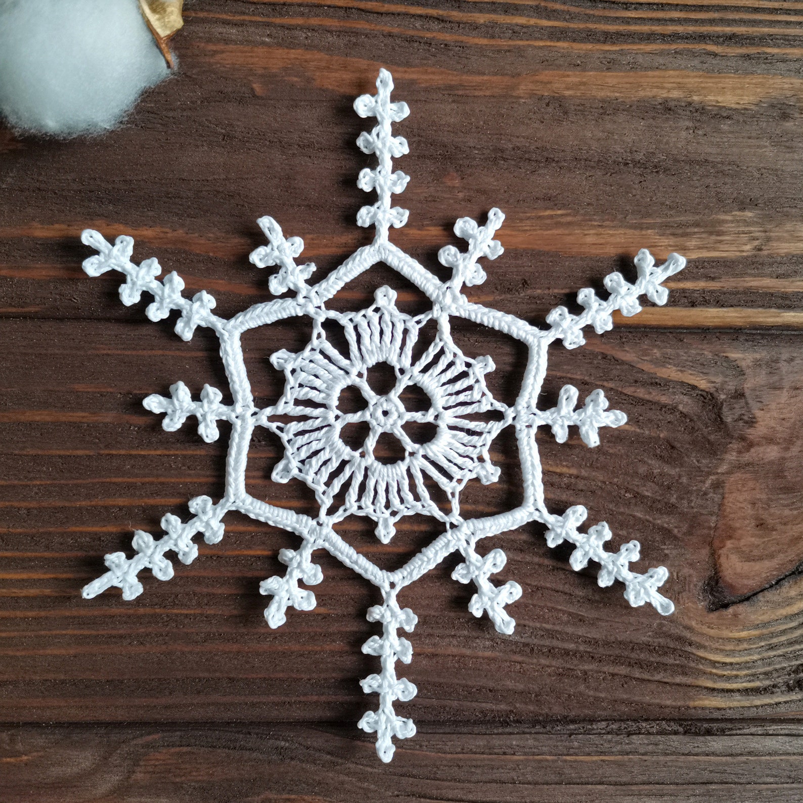 Lace Doily Snowflake for Winter Decoration (made to Order), Crochet ...
