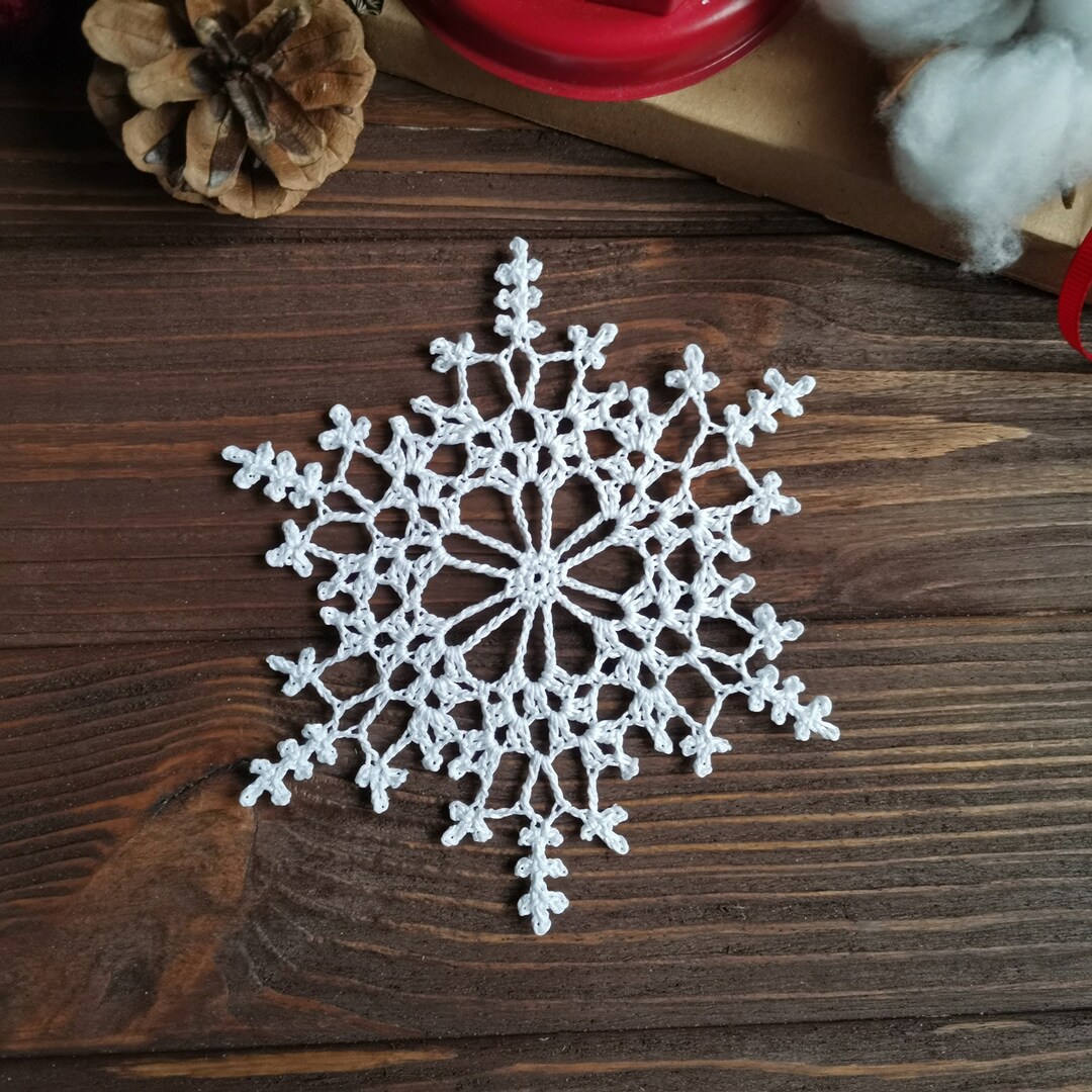 Large Snowflake Yarn Art (made to Order), Eco-friendly Christmas ...