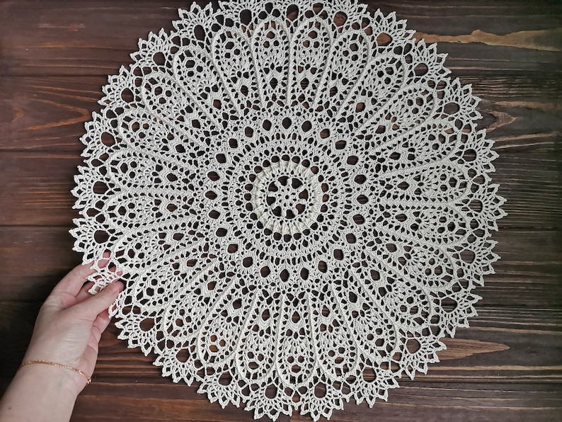 MADE TO ORDER Gorgeous Lace Table Centerpiece Large Doily for - Etsy