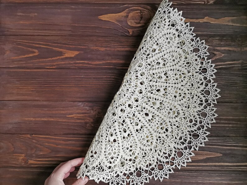 MADE TO ORDER Gorgeous Lace Table Centerpiece Large Doily for - Etsy