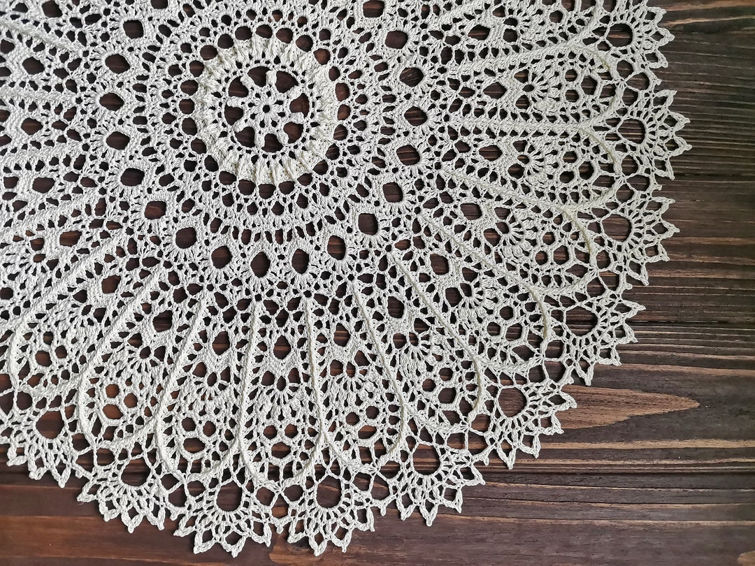 MADE TO ORDER Gorgeous Lace Table Centerpiece Large Doily for - Etsy