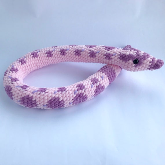 Pink Western Hognose Snake Plush Stuffed Snake Gift Snake Cute Snake Interior for Photo Props Etsy UK