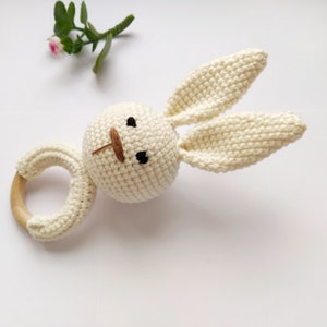 My First Bunny Rattle for Baby Boy Gift, Baby First Present From ...