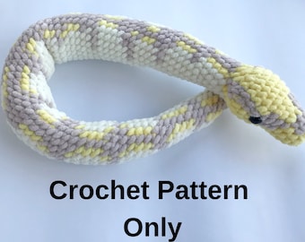 Ball Python Amigurumi Crochet Pattern, Betty the Realistic Plush Snake ...