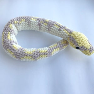 Crochet Pattern Digital White Ball Python Snake Plush Toy - Etsy